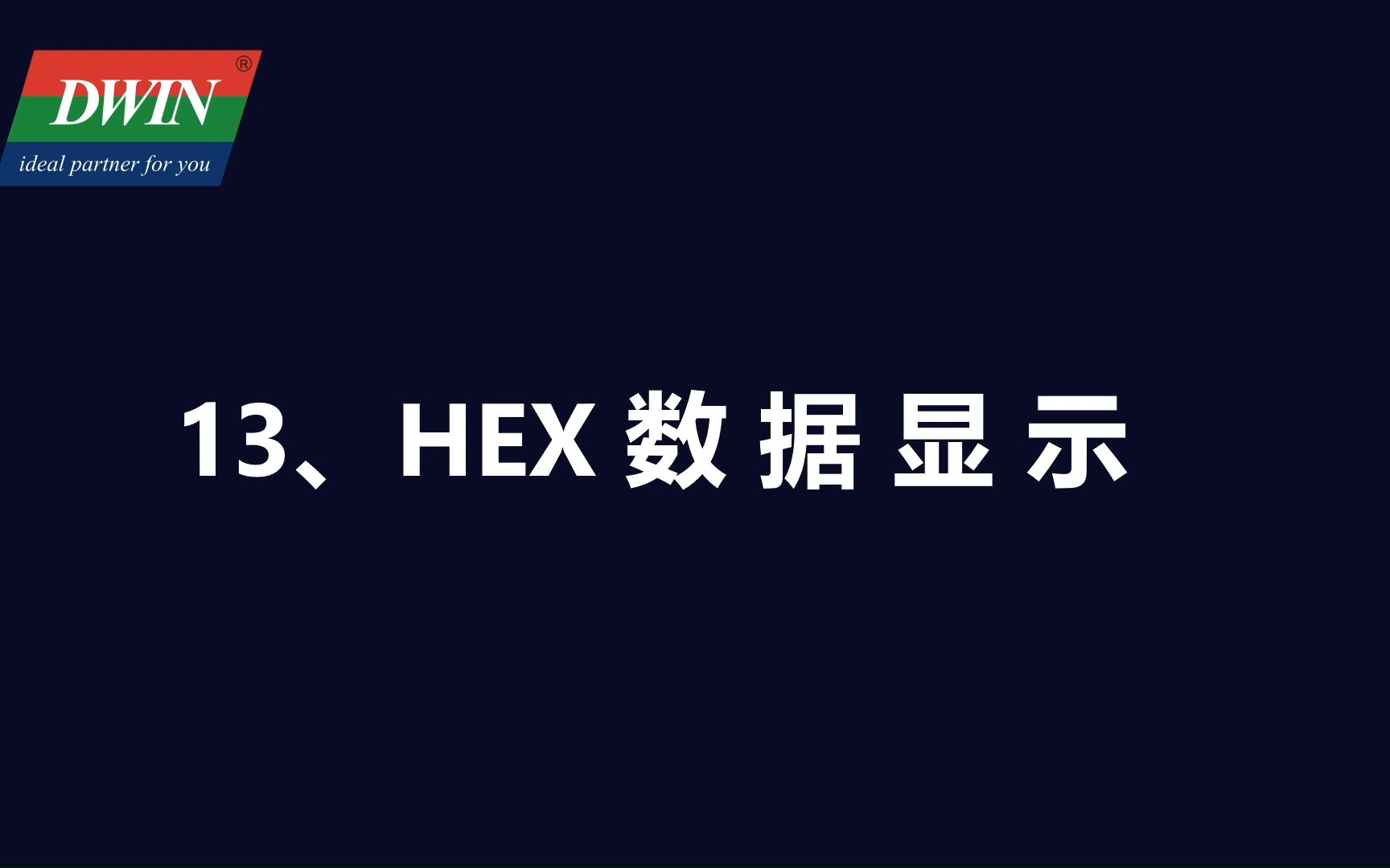 13.HEX数据显示
