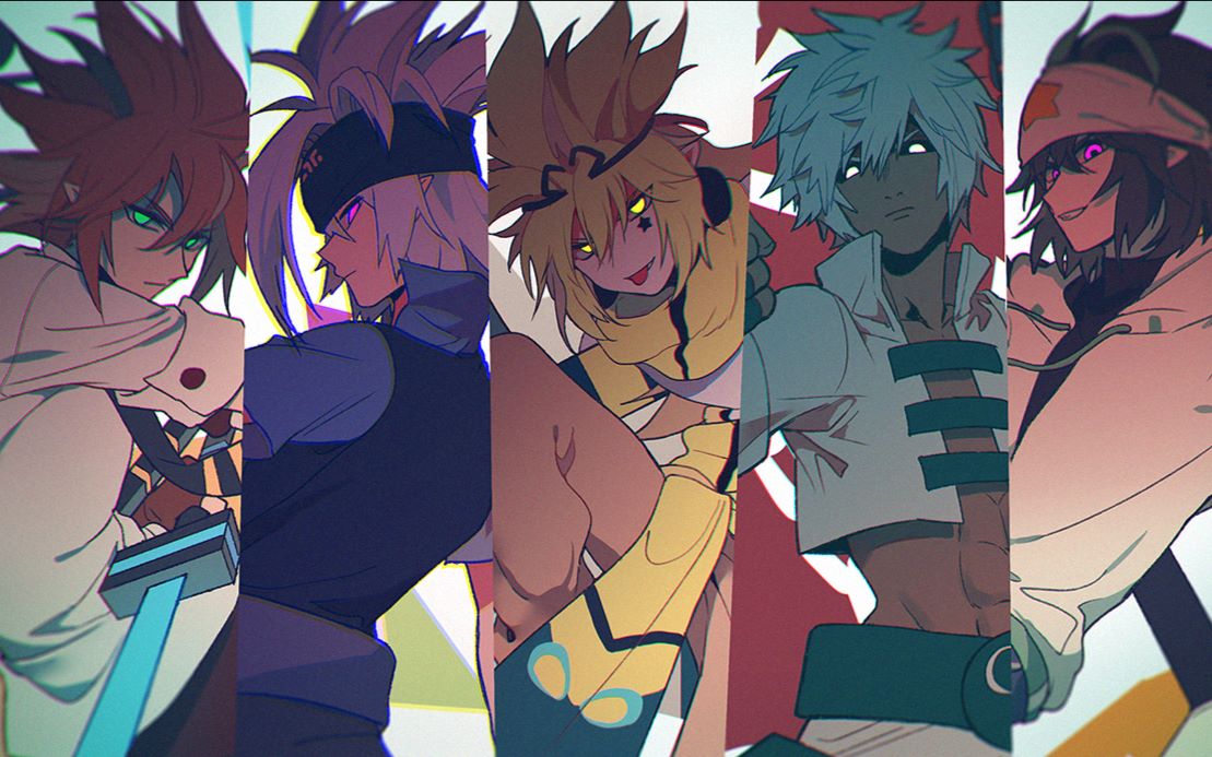 【凹凸世界】排行榜五杰 绘画过程