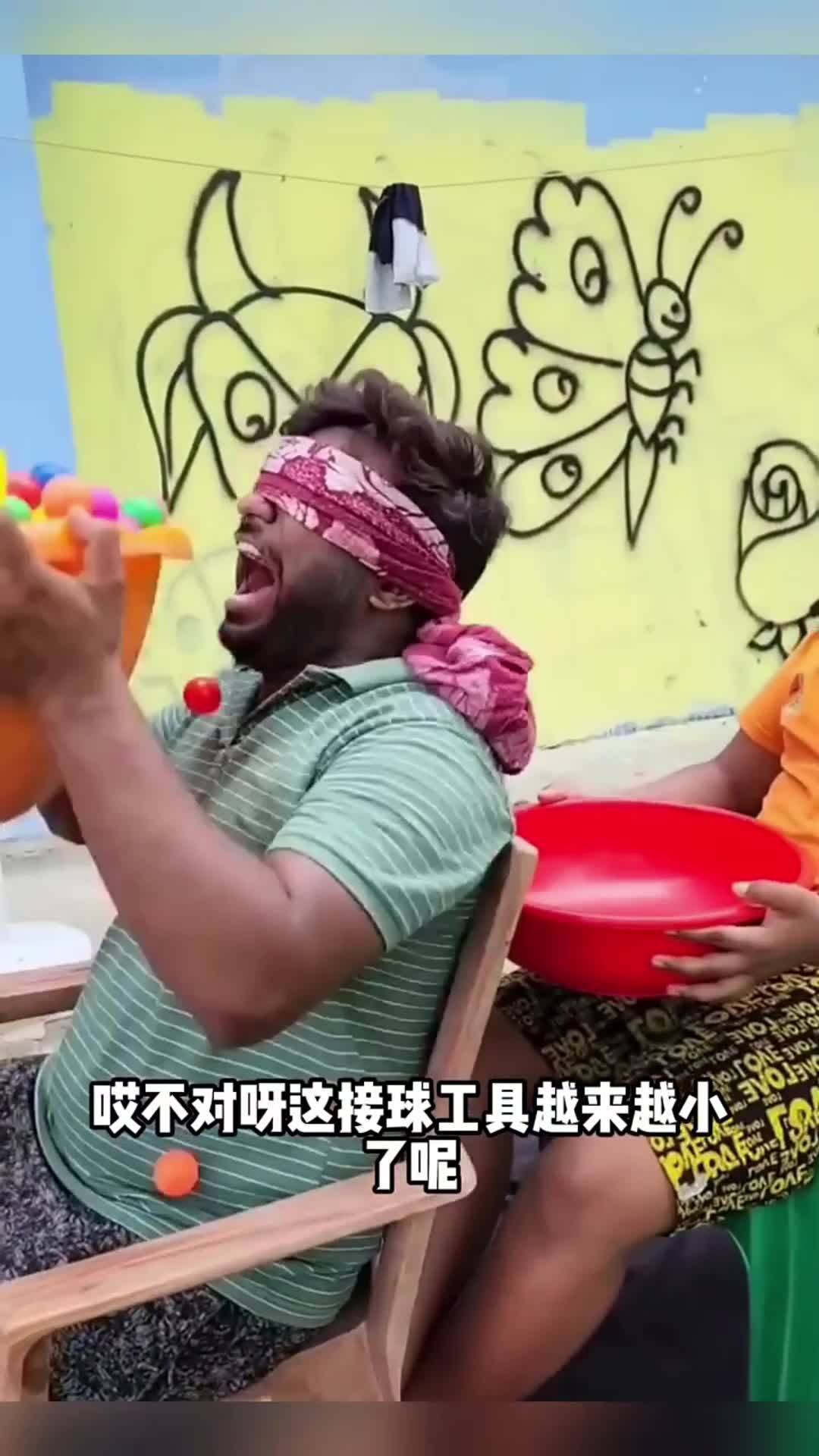 接球大挑战,看谁能够笑到最后