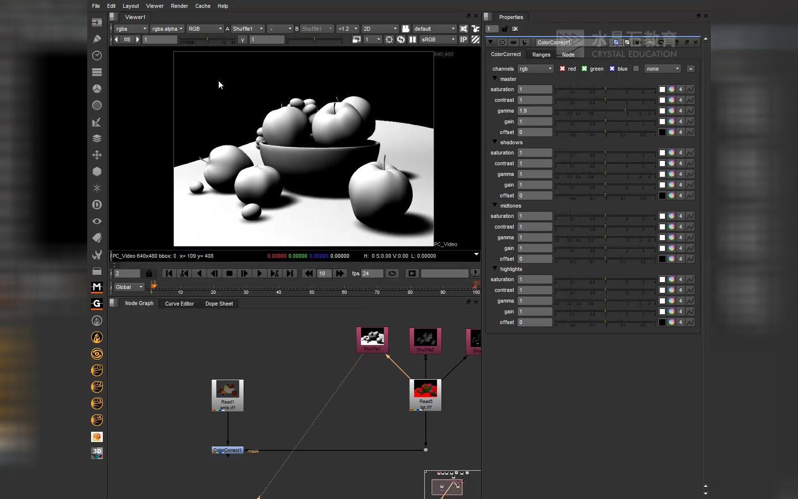 【Nuke】Nuke合成小案例教程(国语)