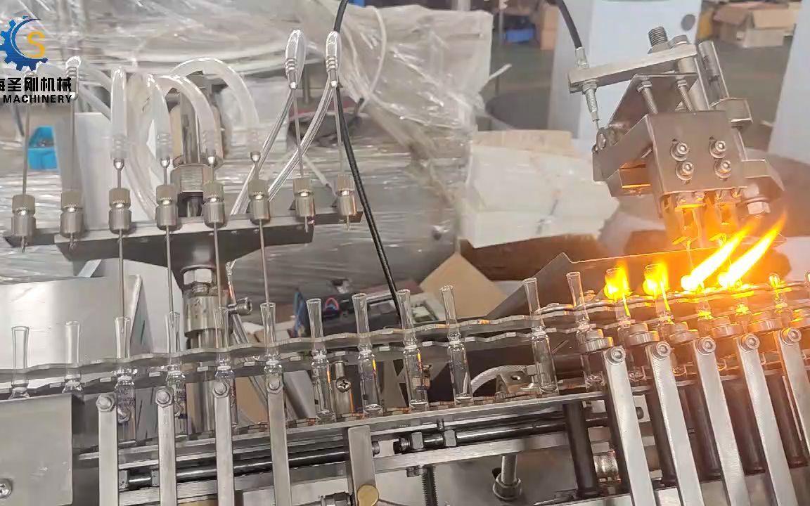 圣刚针剂安瓿瓶灌装机 安瓿封口灌装设备 蠕动泵安瓿瓶灌封机