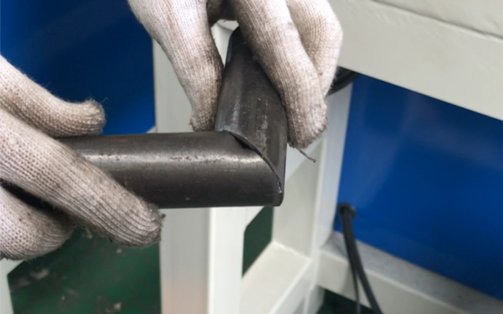 圆管45度冲断切角