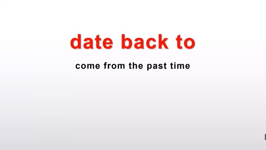 date back to