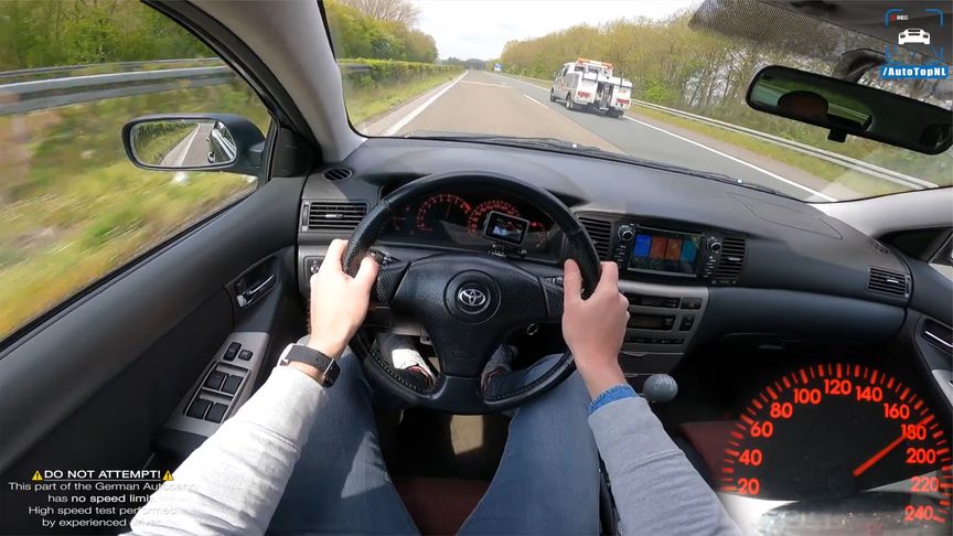 第一视角试驾 丰田卡罗拉T Sport ,不限速高速评测! 中文字幕