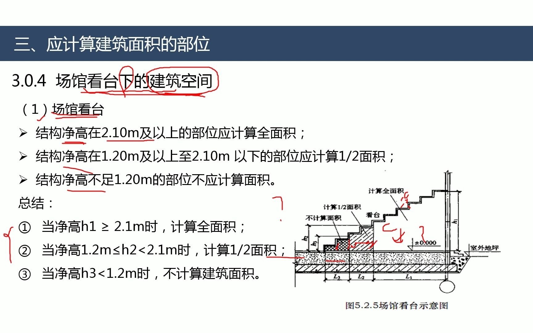 悬挑看台如何计算建筑面积?类似于室内局部楼层的计算