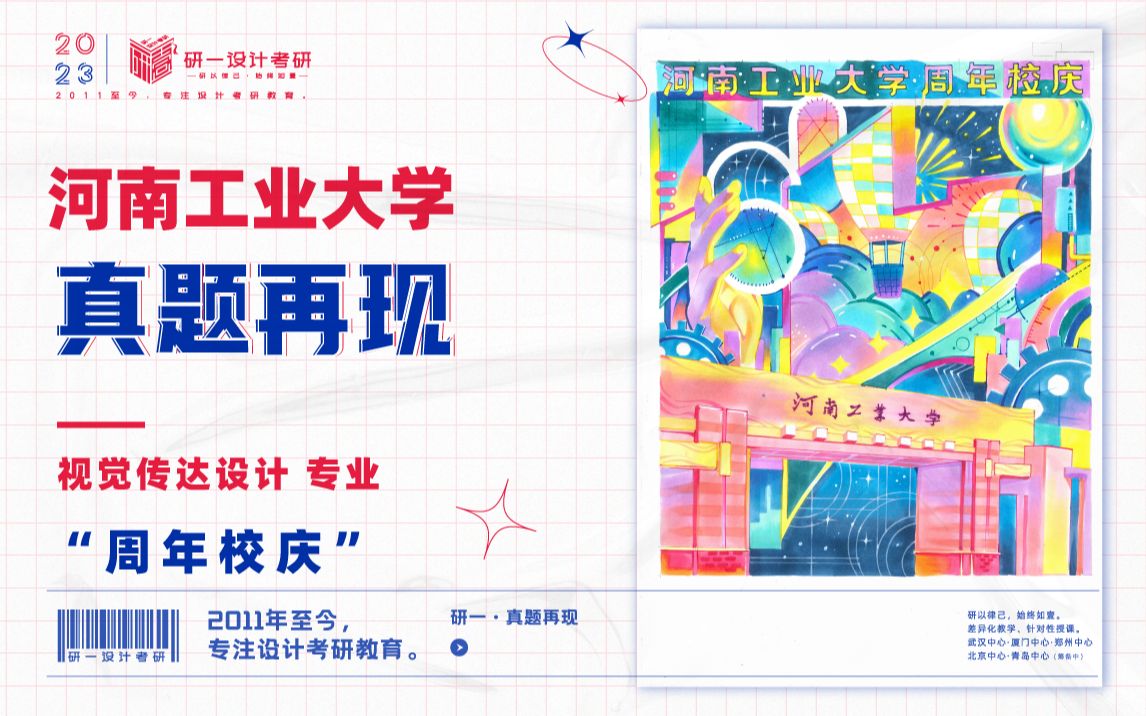 23视觉传达设计考研ߓ�河南工业大学真题示范ߓ�周年校庆