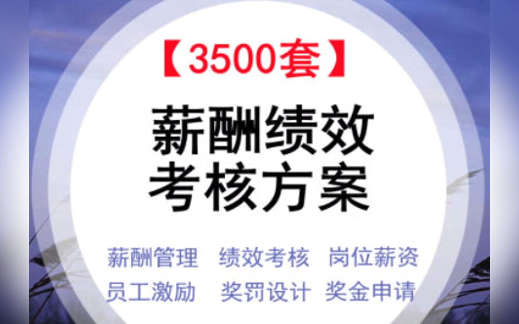 薪酬管理 绩效考核方案 模板范文 岗位薪资 奖励员工 激励方案 工资奖金