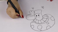 小妮简笔画教程:教你几笔就可以画出可爱的蘑菇,快拿出笔和小妮一起...