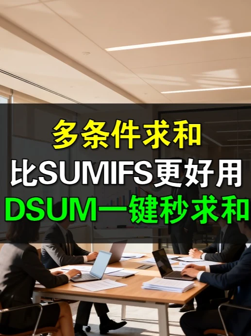 多条件求和,比SUMIFS更好用,DSUM函数一键秒求和 用DSUM函数...