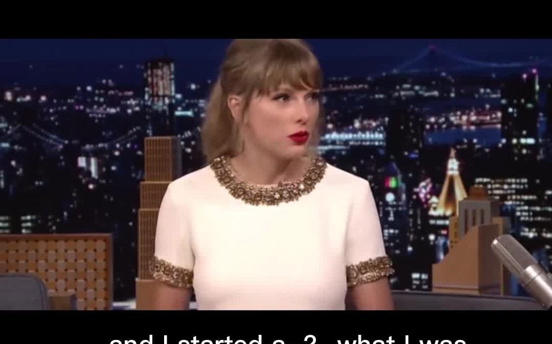 英语听说训练-人物访谈-Taylor Swift 谈歌曲创作-#UP主起航#