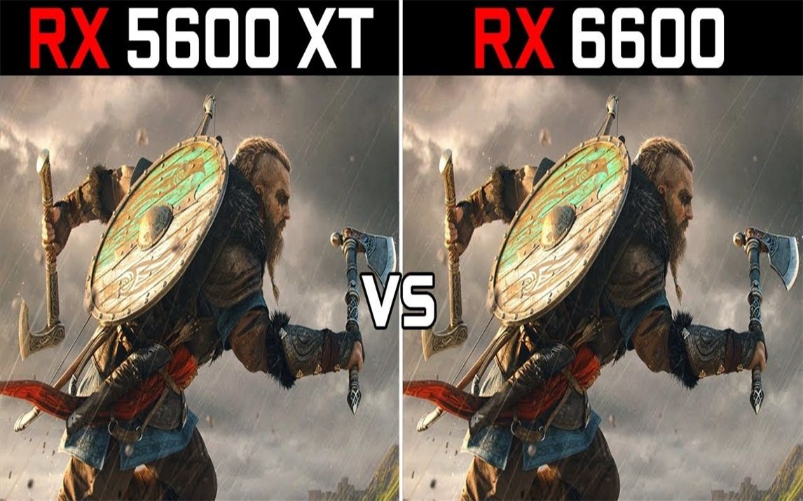 RX 5600XT 6G vs RX 6600 8G 显卡对比(1080P分辨率测试,CPU为R5 ...