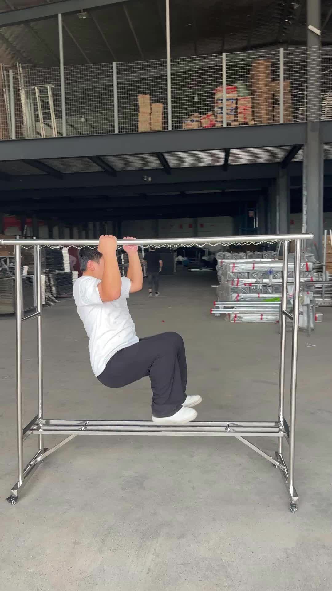 不锈钢晾衣架,新款折叠免安装,室内阳台户外轻松轻松晾晒,推拉方便,...