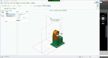 饶老师构图教学:CREO教学 销连接对与旋转轴角度限制