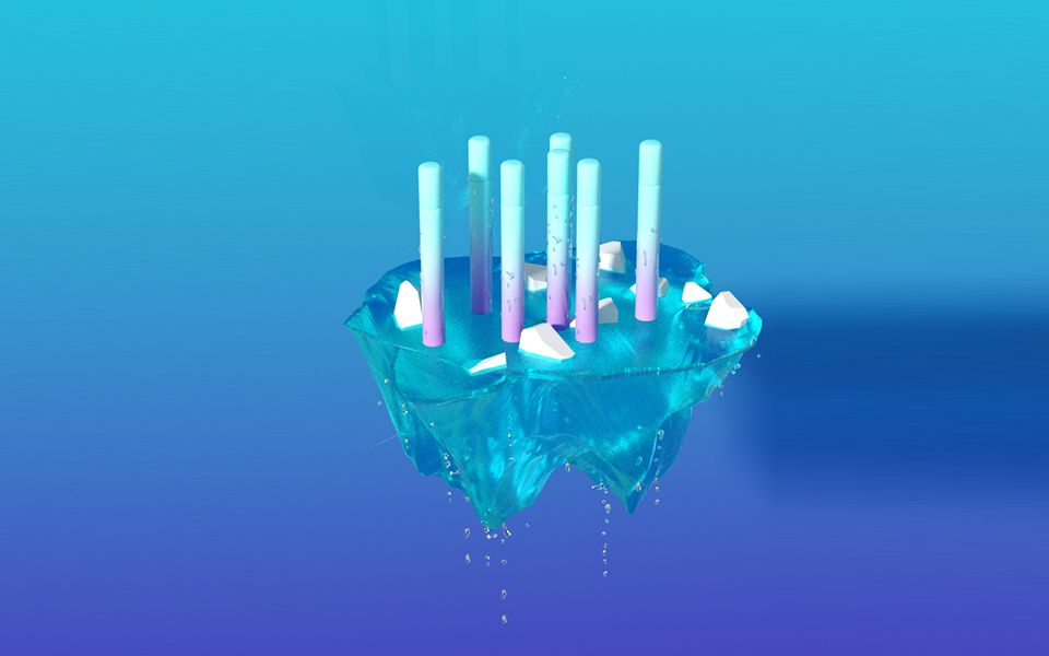 用C4D插件REALFLOW制作物体表面水滴效果
