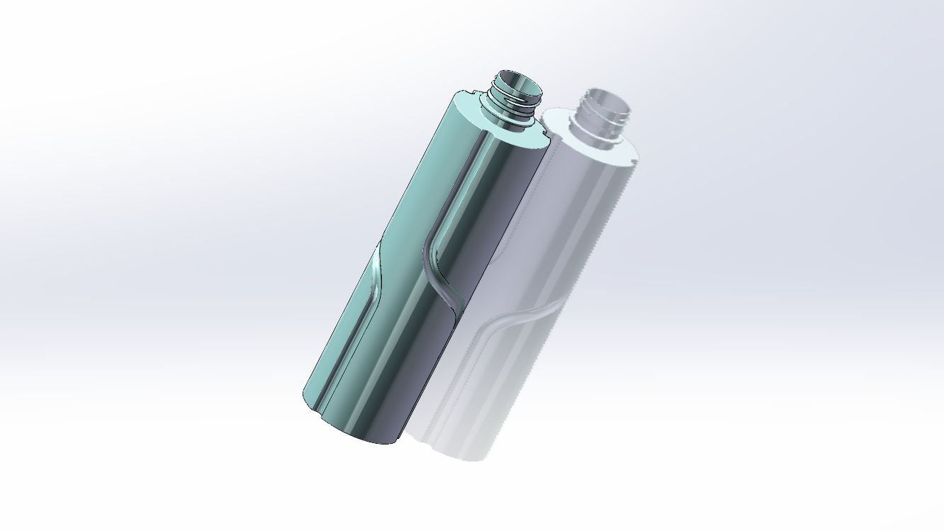 solidworks实例建模教学:百岁山水瓶的绘制