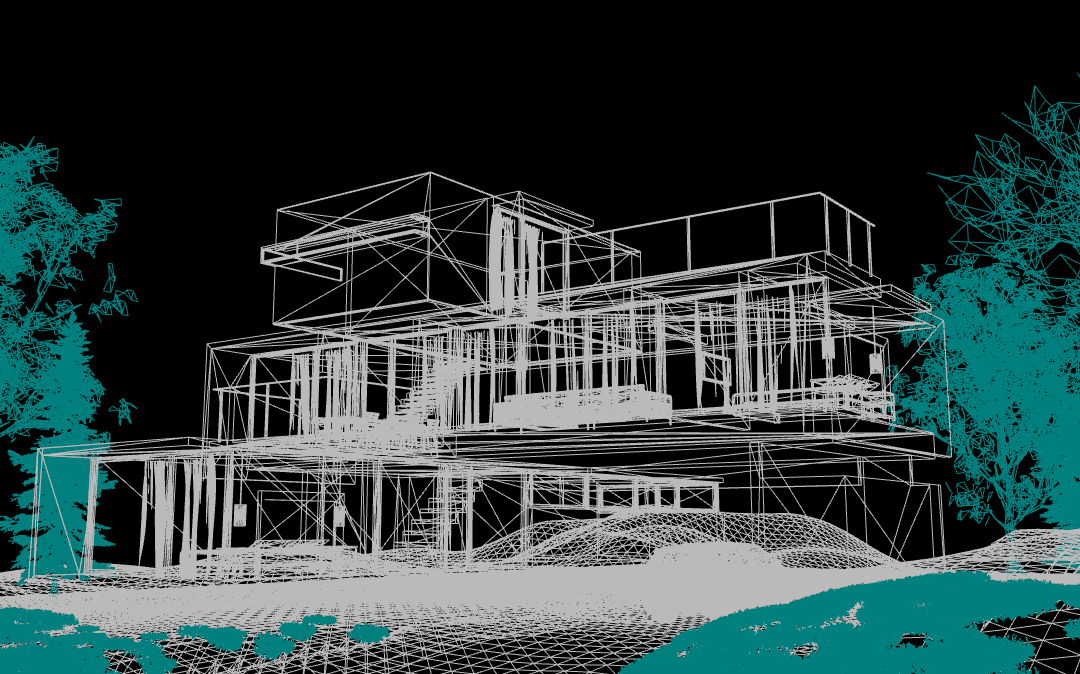 「D5渲染器 功能分解小教程」顶视图 线框模式 1.6.2版本新增