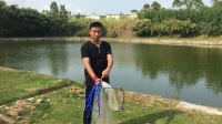 300正手抛教学 鱼网捕鱼 撒网 渔网 2018年发明弹性绳手抛网