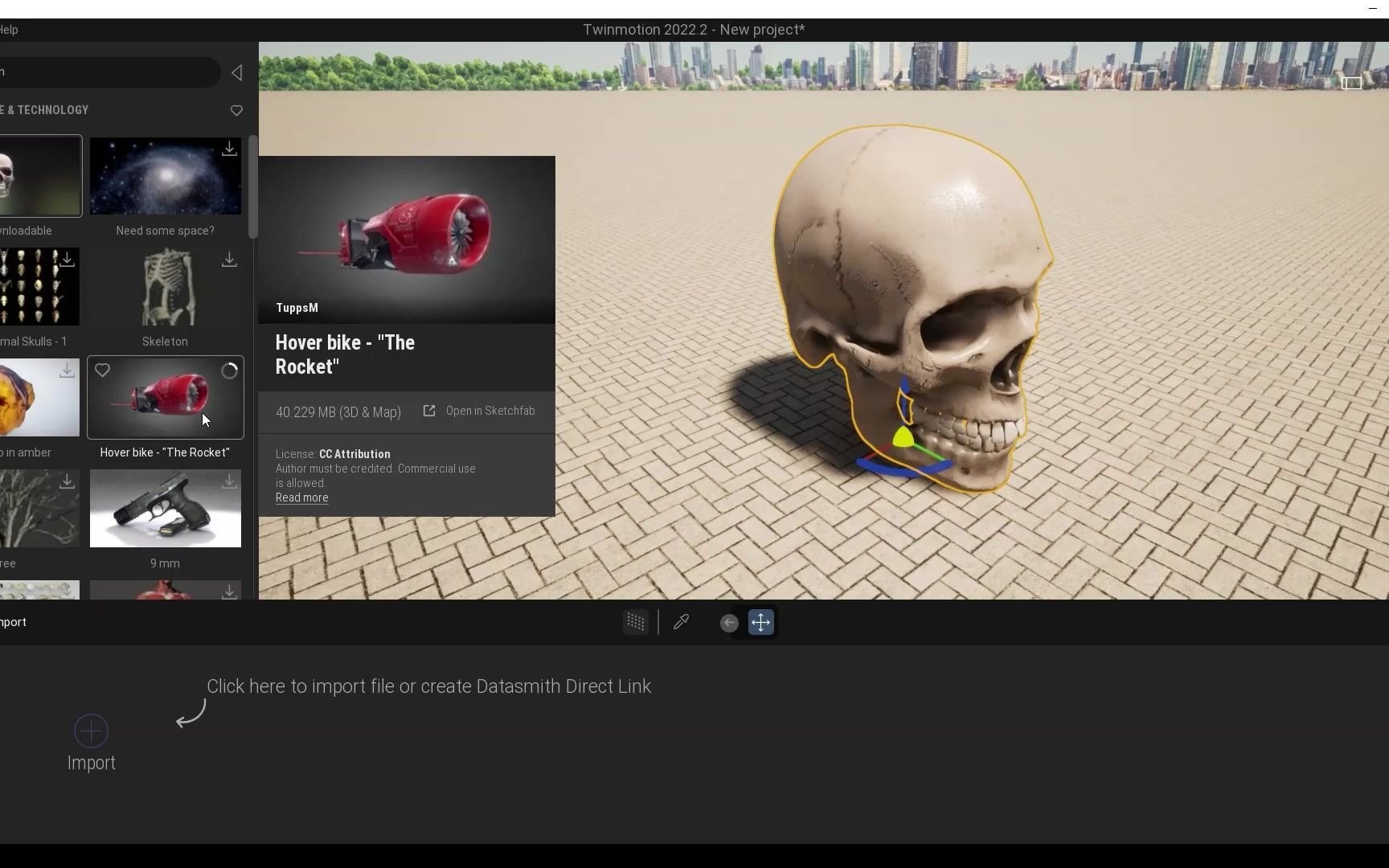 在Twinmoiton2022.2预览版中获取Sketchfab模型新功能