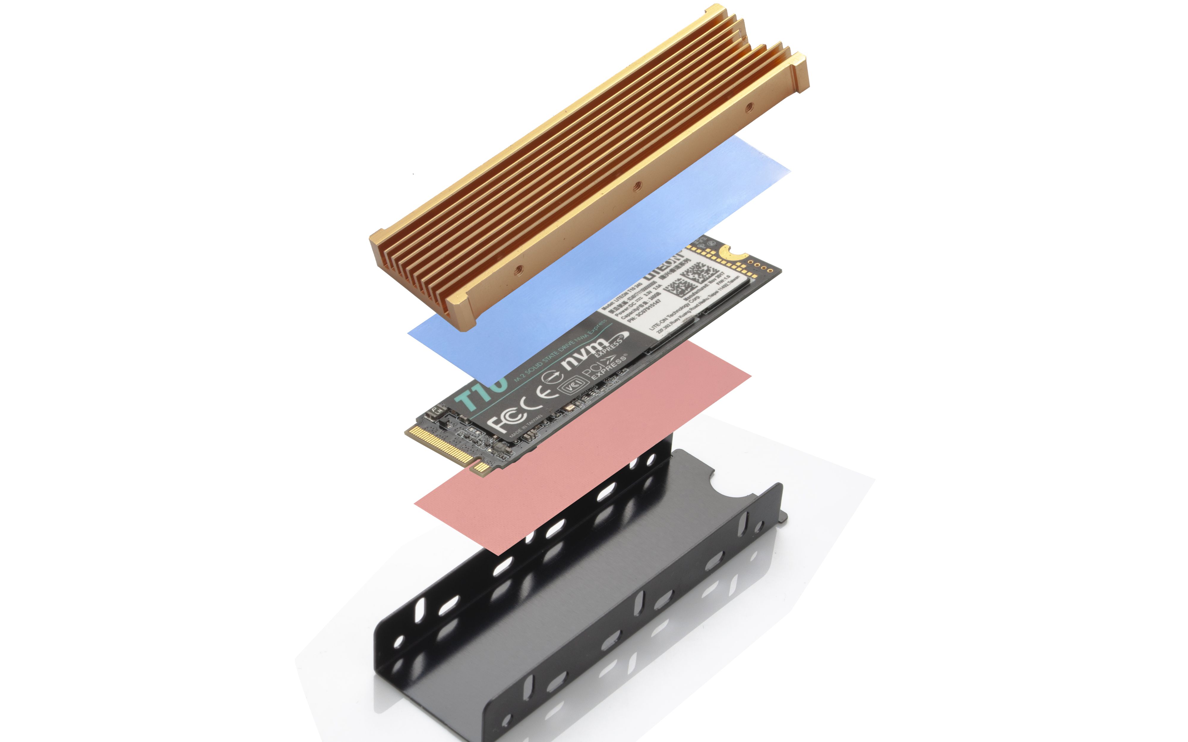 JEYI佳翼酷冷战舰M.2 NVME固态硬盘SSD散热片安装视频