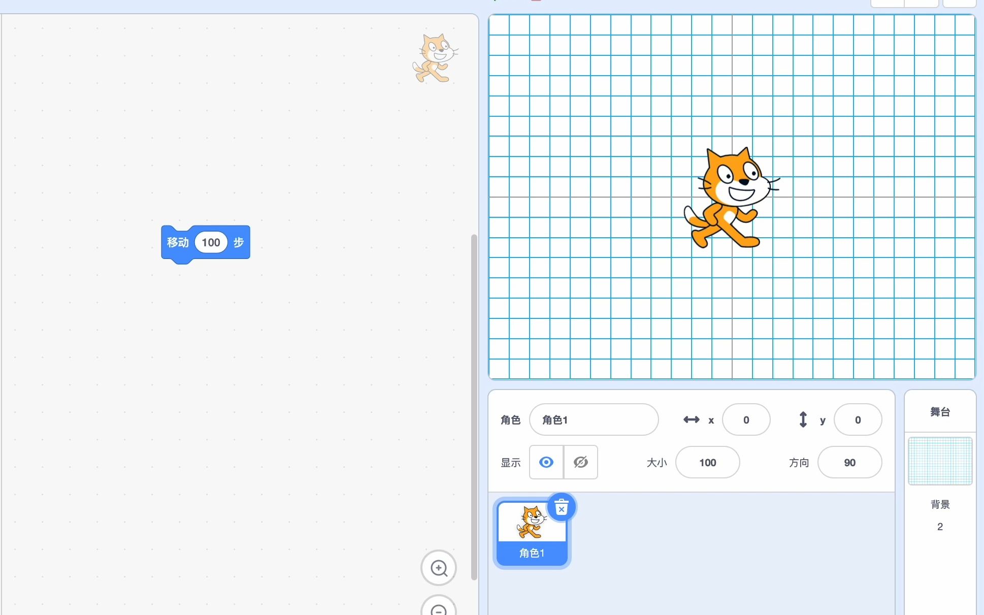 Scratch3.0学习手册——【运动】移动(10)步
