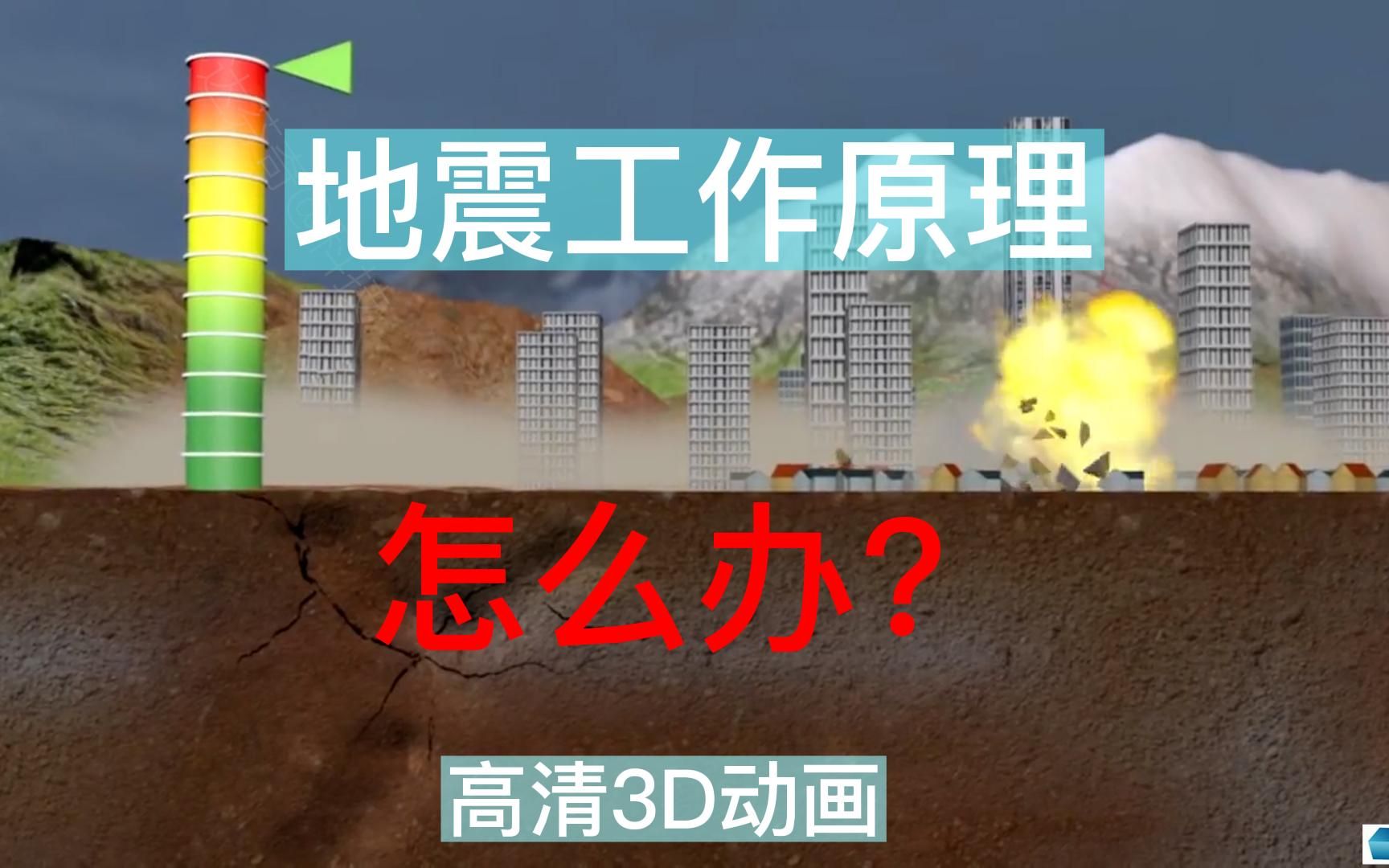 地震如何自救?高清3D动画解密工作原理