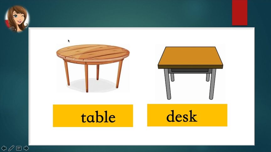 新概念英语第一册,"table"和“desk” 都是桌子,二者区别在哪?