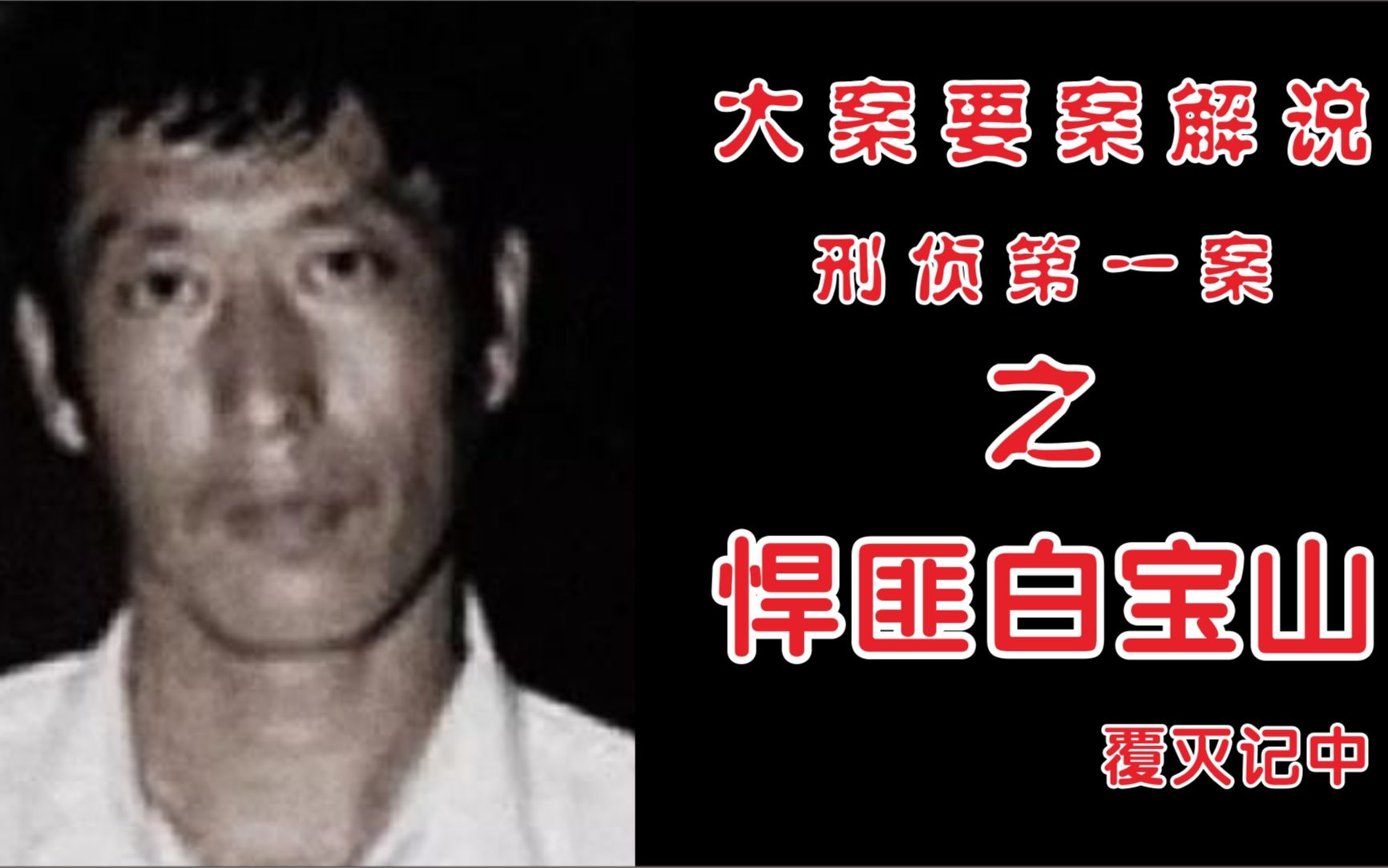 大案要案,97中国刑侦第一案,白宝山的覆灭记 中