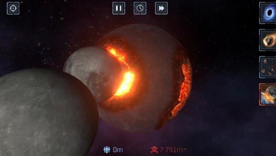 模拟星球爆炸:当月亮撞击地球会发生什么