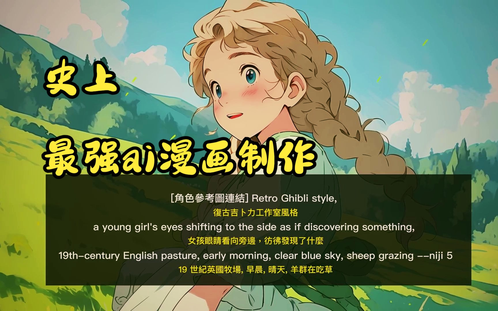 史上最强漫画助手来了!使用 Midjourney 建立角色 + 分镜设计 ߎ� 同步...