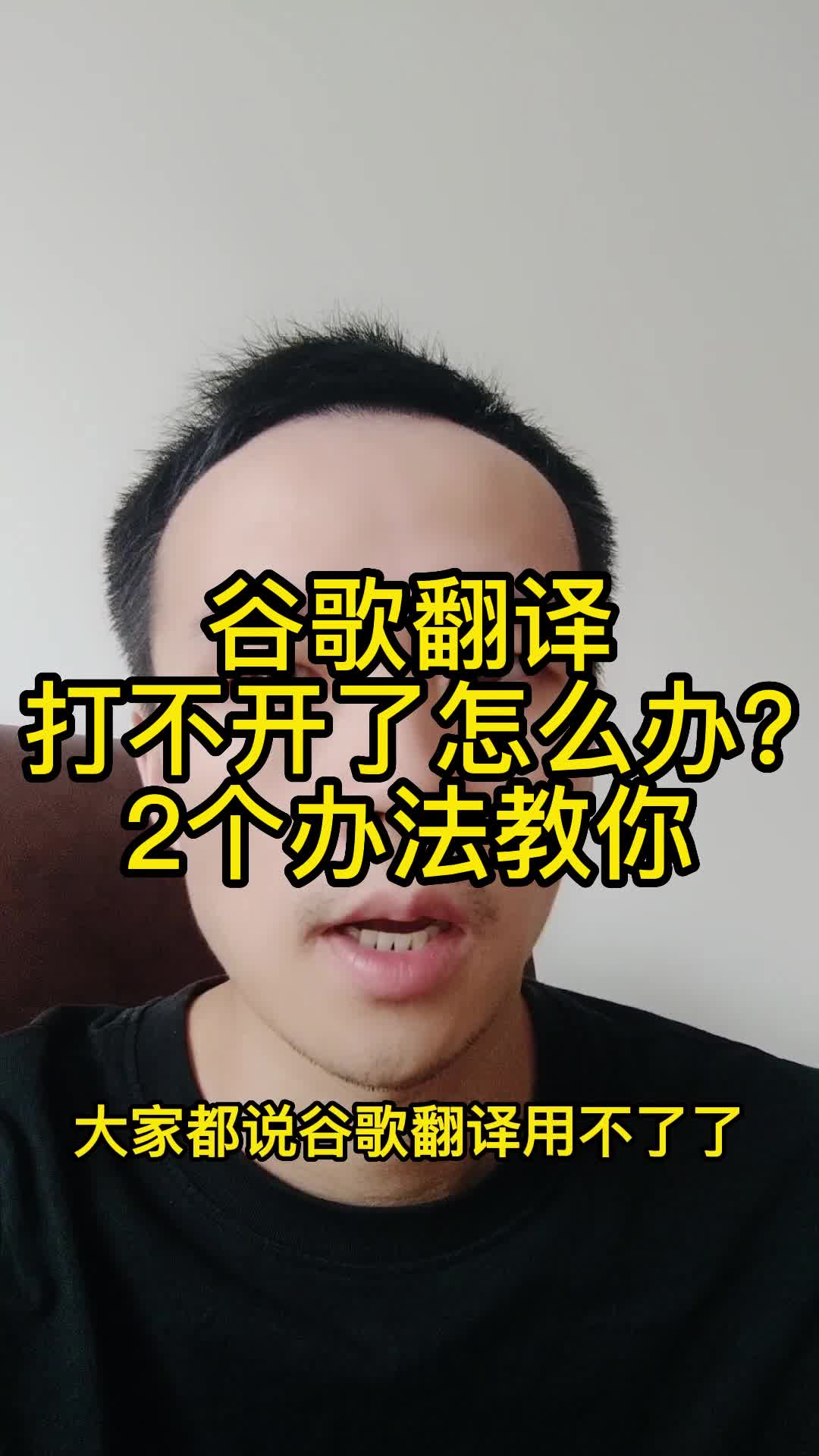 谷歌翻译打不开怎么办?