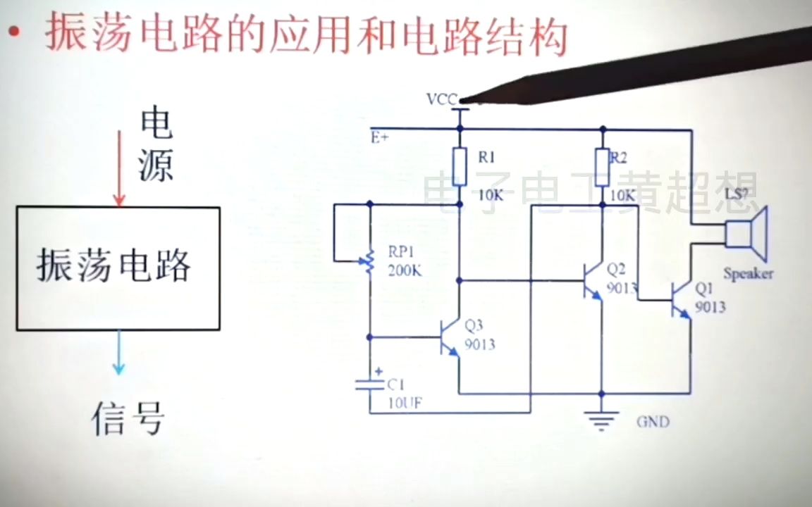 334-三极管振荡电路的应用和电路结构,应用很广
