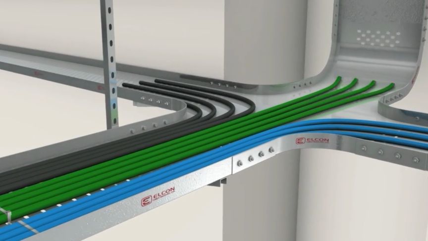 琼凯桥架,让布线更简单 | 多种电缆桥架布线过程全演示!