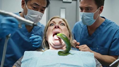 惊!牙医诊所吸唾管真身曝光,竟是伪装巨蟒吓坏患者