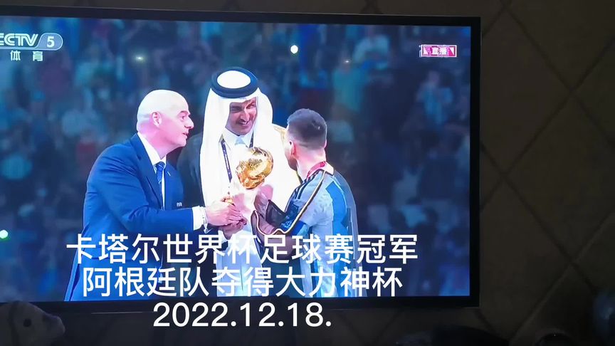阿根廷队获得本届世界杯足球赛冠军