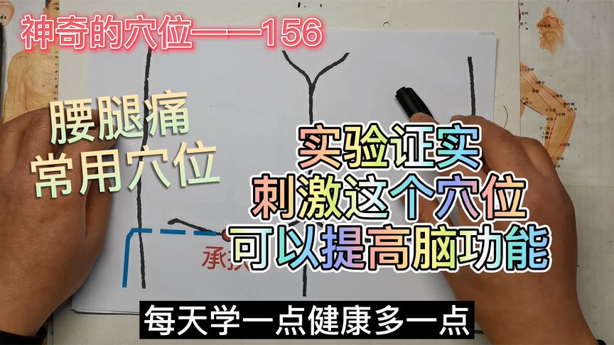 神奇的穴位--承扶穴是腰腿痛常用穴位,实验证实可以提高大脑功能