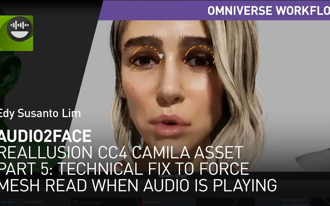 Camila资产Pt 5:技术修复强制网格读取时,音频播放在Omniverse Audi...