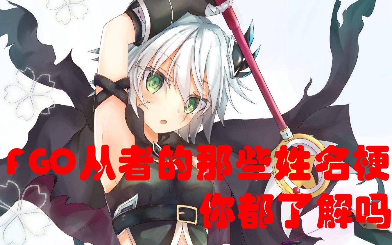 FGO常见从者姓名梗-Assassin篇(中)