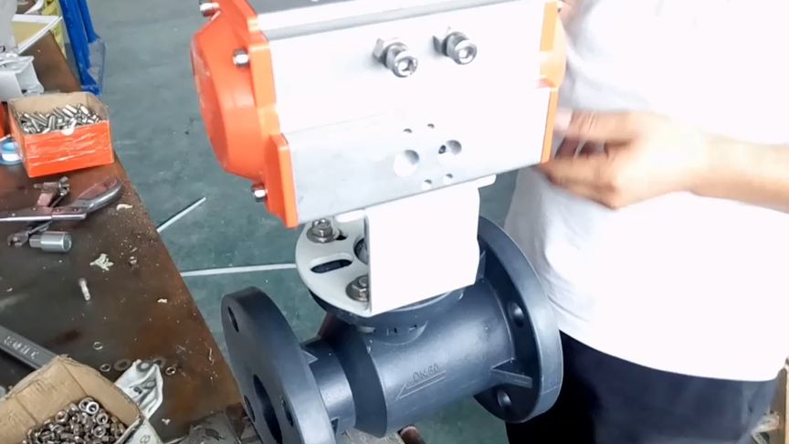 机械:球阀安装气动执行器破天荒,只需5分钟即可搞定