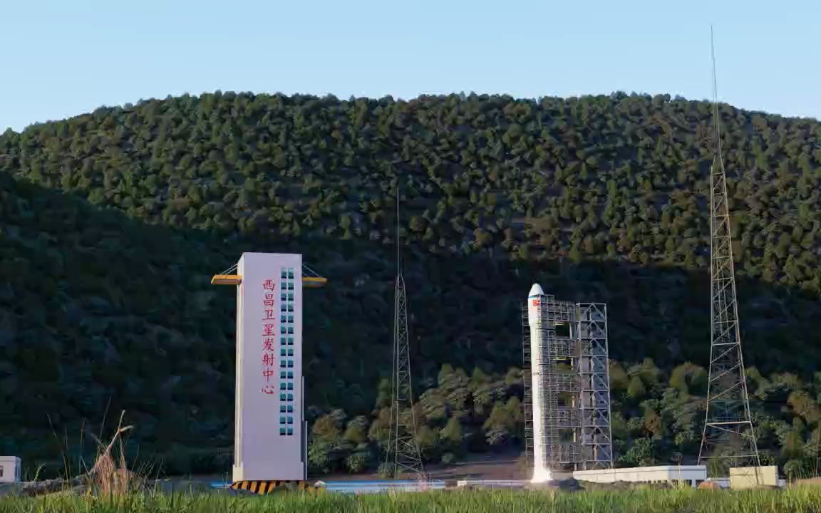 中国航天神舟系列火箭卫星发射火箭分离CG动画&三维动画&航空动画...
