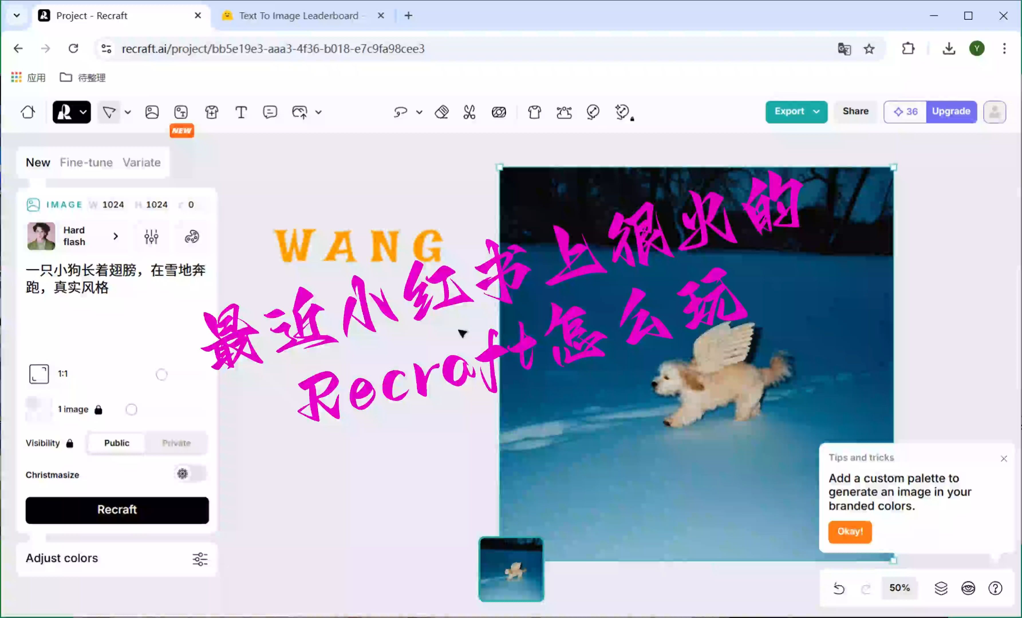 AI绘画 | 最近小红书上很火的Recraft怎么玩?简易教程来啦