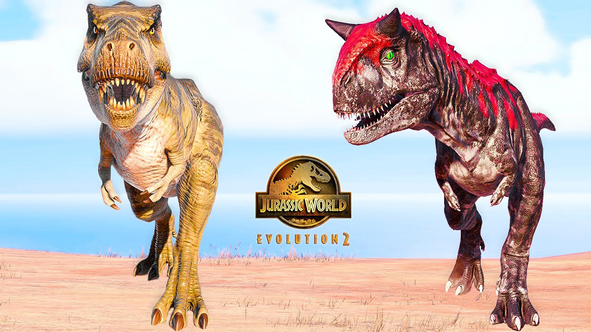 食肉牛龙、雷克斯暴龙 ~ 侏罗纪世界进化 2 代_哔哩哔哩bilibili_游戏推荐