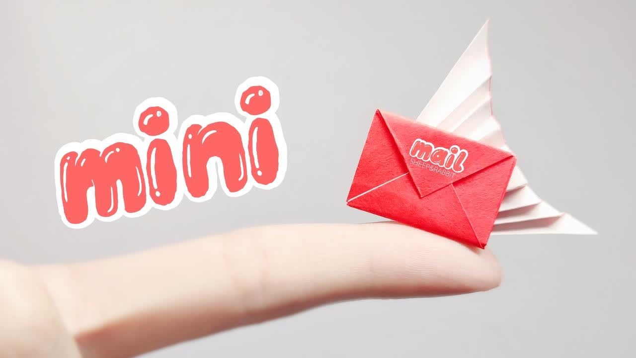【迷你折纸】手工博主教你制作可爱信封!...