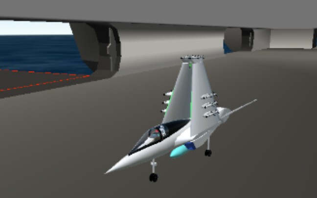 【简单飞机】新型舰载机上舰测试