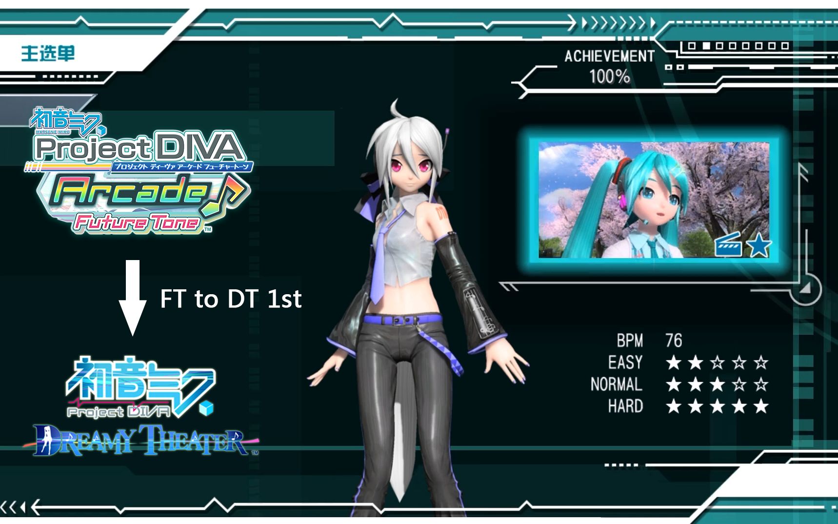 【PS3模拟器】初音未来-梦想剧场1st导入FT歌曲测试(低配PV警告)