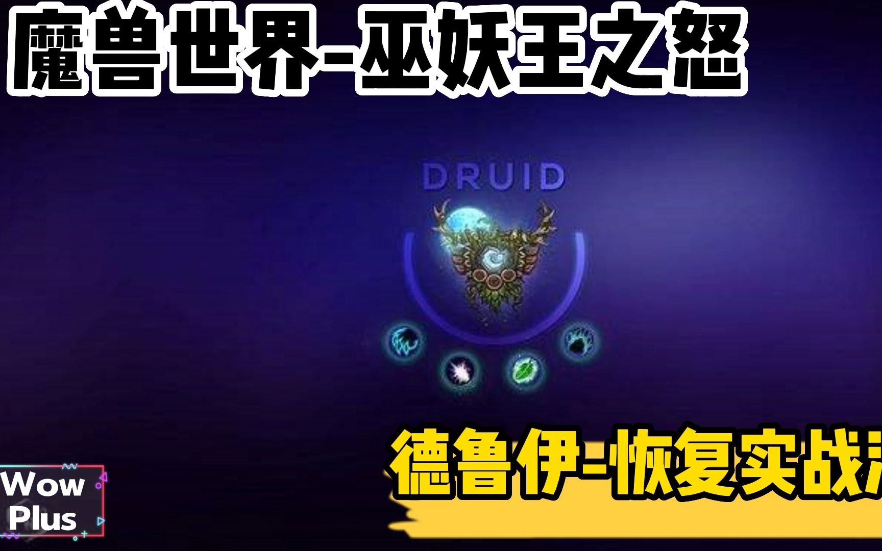 魔兽世界WLK巫妖王之怒德鲁伊奶德恢复一键宏演示_哔哩哔哩bilibili_...