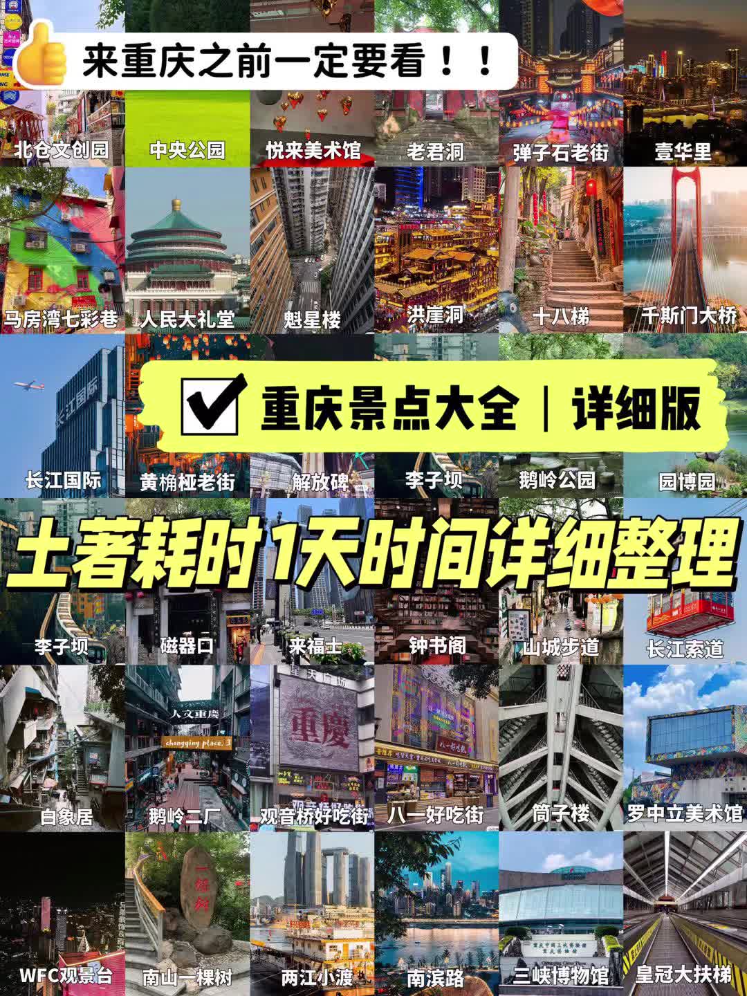重庆旅游景点大全㊙️全是干货要来重庆的朋友,看看吧!重庆景点众多,...