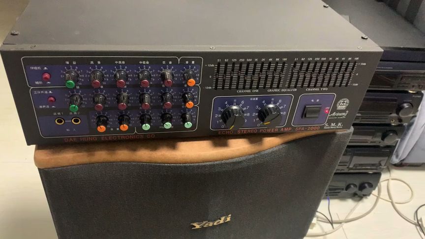 韩国制造Arirang功放每声道10段均衡器调节高音低音中音独立调节