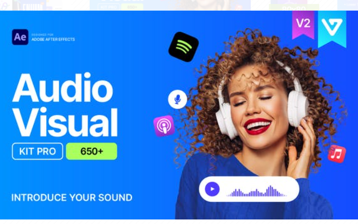 E模板-黑胶唱片播放器 磁带播放器 卡带播放器 音乐可视化效果的视频...