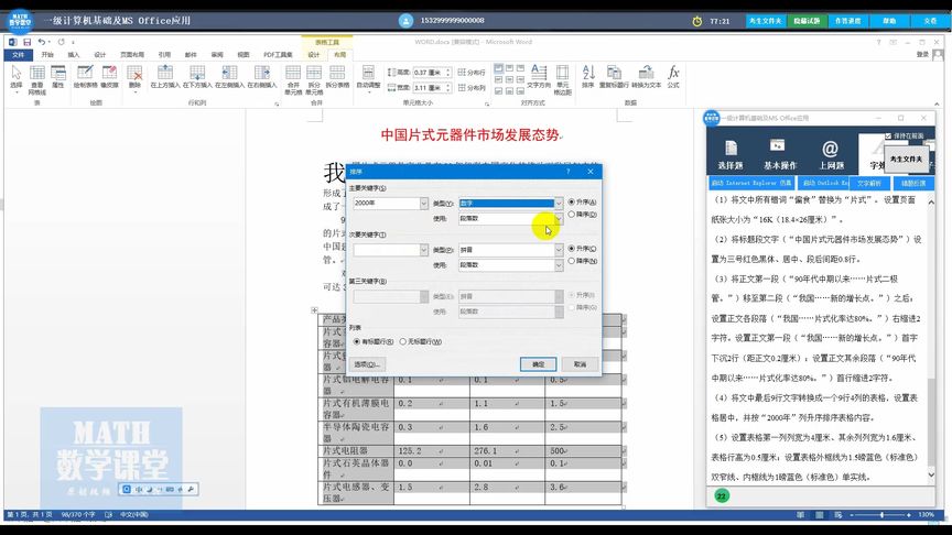 全国一级计算机等级考试MS Office应用文字处理(二)