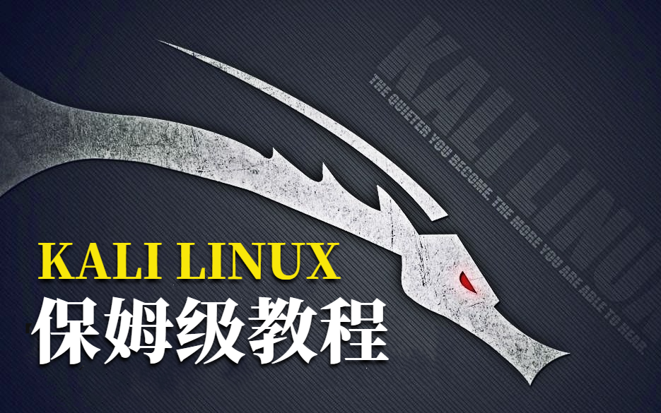 Kali Linux保密级教程(下载、安装到精通)附工具包,适合小白的Kali渗透...